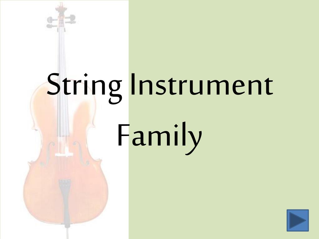 PPT - String Instrument Family PowerPoint Presentation, free download ...