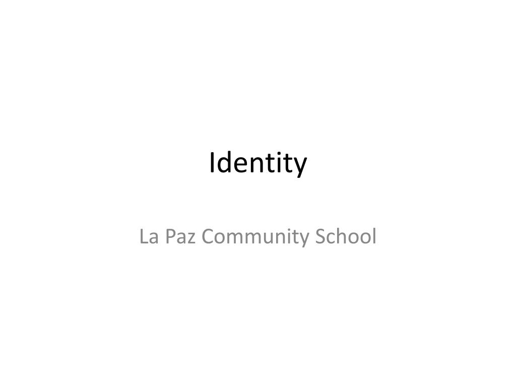 PPT - Identity PowerPoint Presentation, free download - ID:2049479