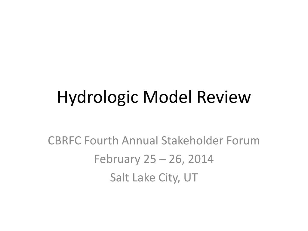 PPT - Hydrologic Model Review PowerPoint Presentation, free download ...