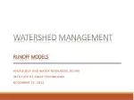 PPT - WATERSHED MANAGEMENT PowerPoint Presentation, free download - ID ...