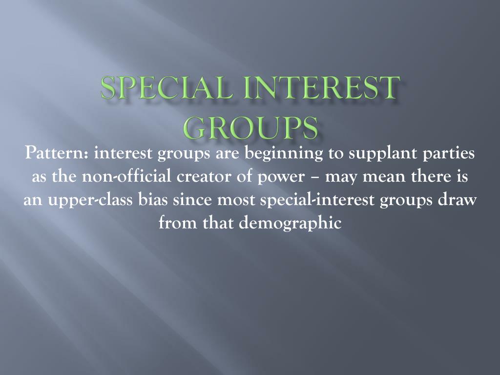 PPT - Special Interest Groups PowerPoint Presentation, free download ...