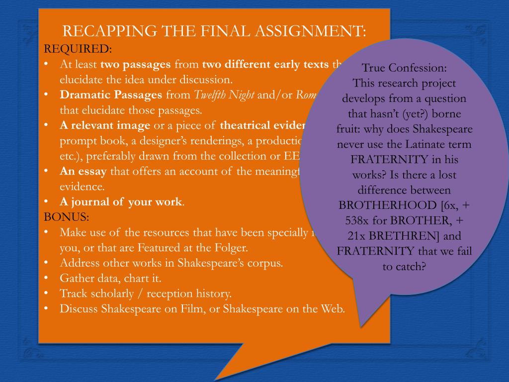 PPT - Fraternization in Twelfth Night PowerPoint Presentation, free ...