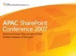 PPT - Microsoft Office SharePoint Server (MOSS) PowerPoint Presentation ...