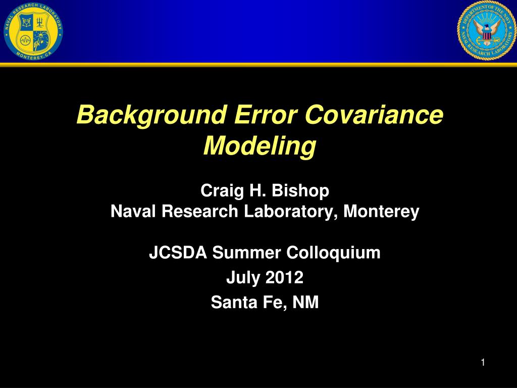 PPT - Background Error Covariance Modeling PowerPoint Presentation ...