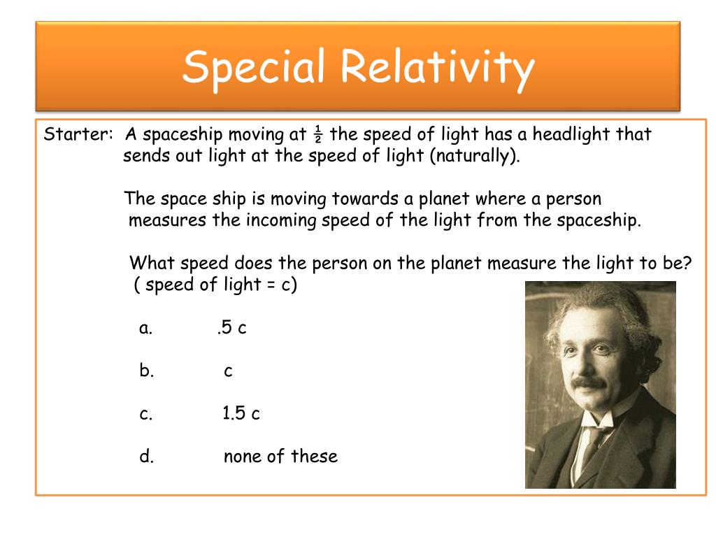 PPT - Special Relativity PowerPoint Presentation, free download - ID ...