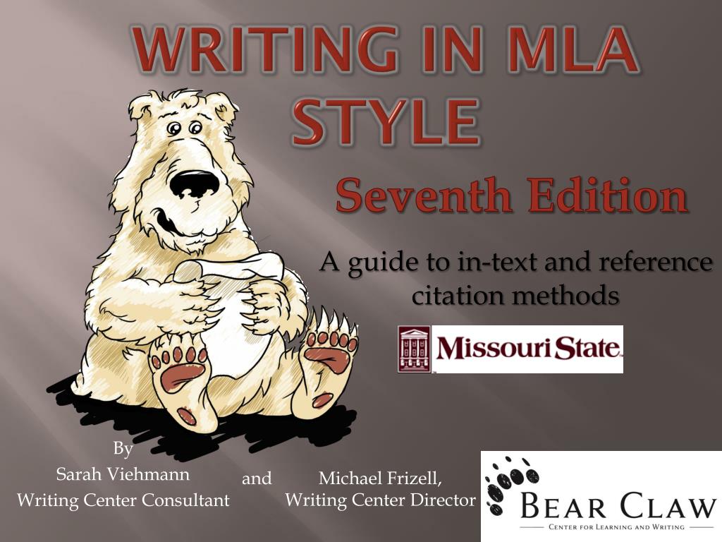 PPT - Writing in MLA Style PowerPoint Presentation, free download - ID ...