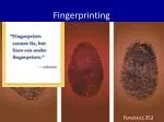 PPT - Introduction to Fingerprinting PowerPoint Presentation, free ...