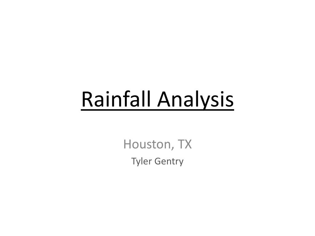 PPT - Rainfall Analysis PowerPoint Presentation, free download - ID:2053540