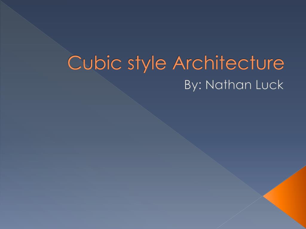 PPT - Cubic style Architecture PowerPoint Presentation, free download ...