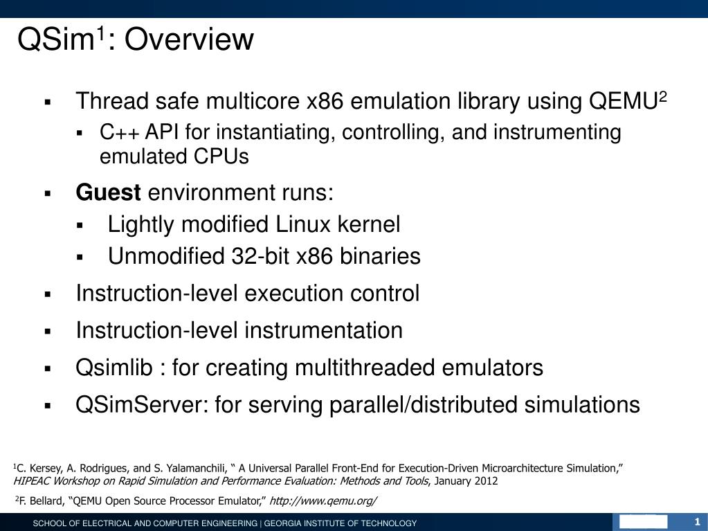 PPT - QSim 1 : Overview PowerPoint Presentation, free download - ID:2056685