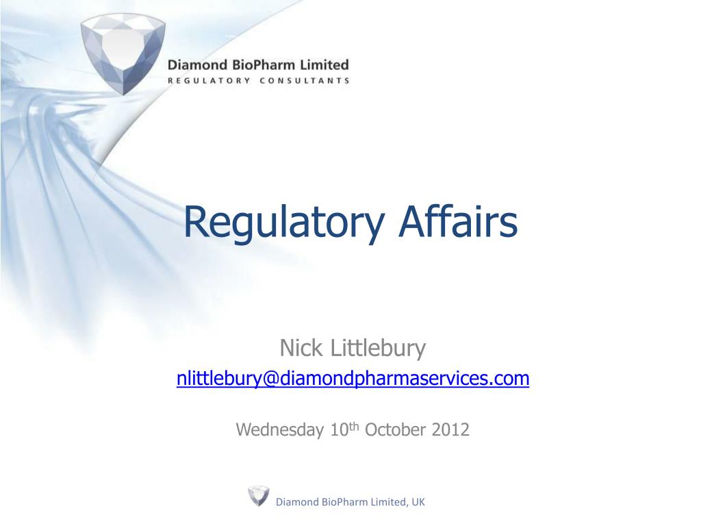 PPT - Regulatory Affairs PowerPoint Presentation, free download - ID ...