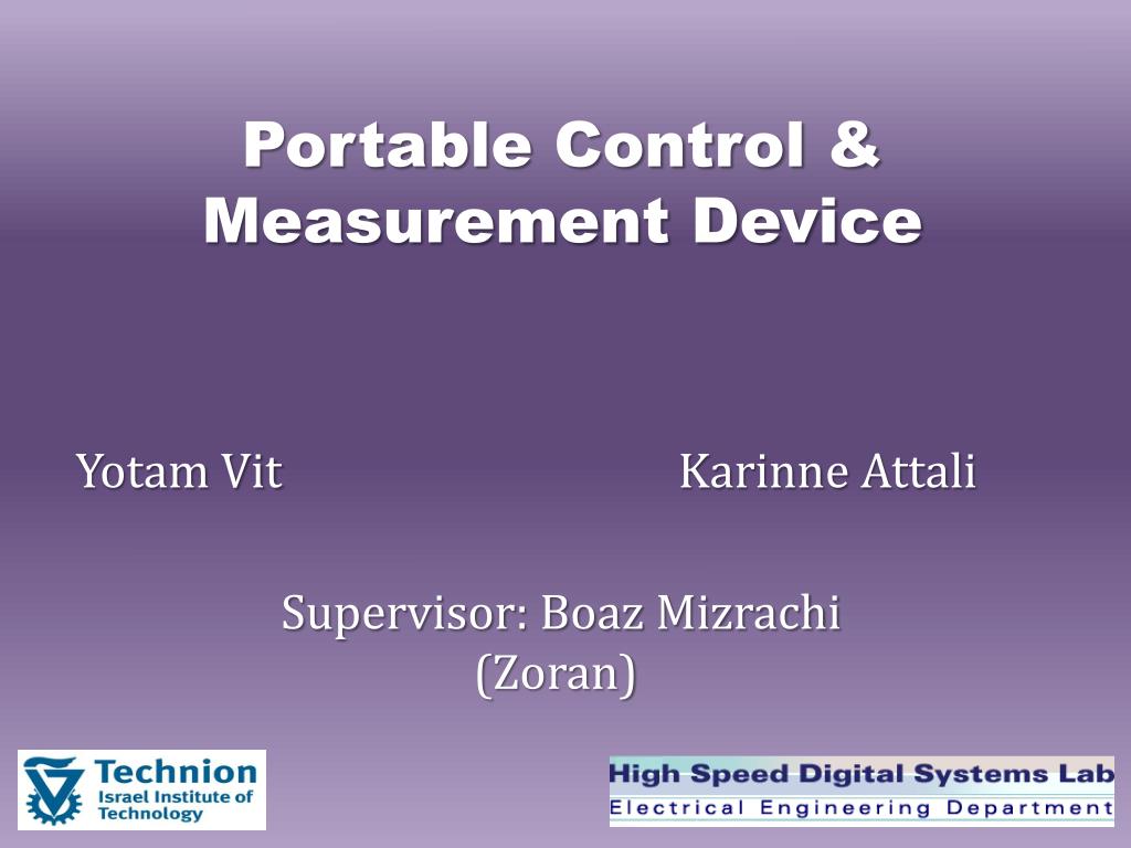 PPT - Portable Control & Measurement Device PowerPoint Presentation ...