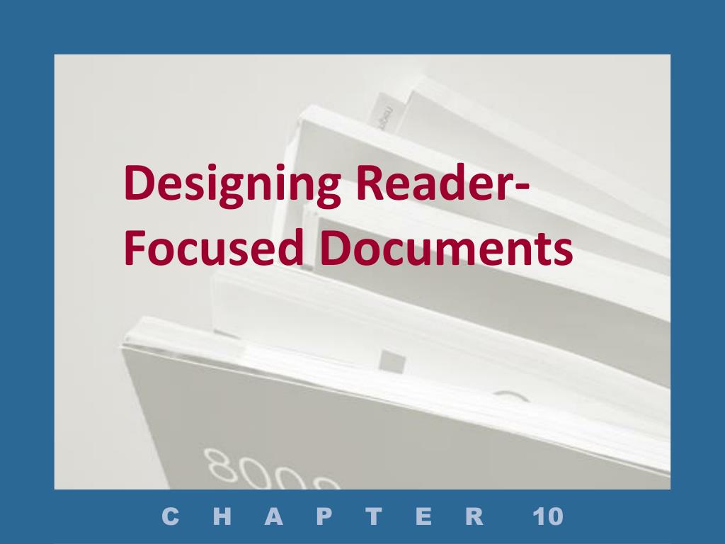 PPT - Designing Reader-Focused Documents PowerPoint Presentation, free ...