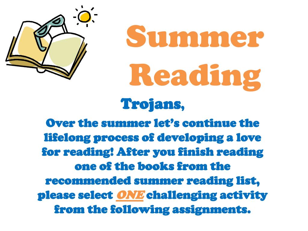 PPT - Summer Reading PowerPoint Presentation, free download - ID:2060189