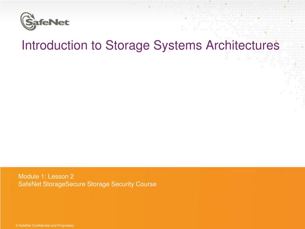 PPT - Introduction to Storage Systems Architectures PowerPoint ...
