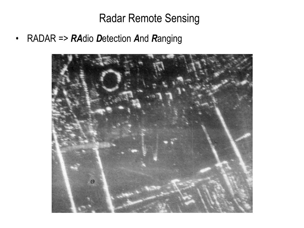 PPT - Radar Remote Sensing PowerPoint Presentation, free download - ID ...