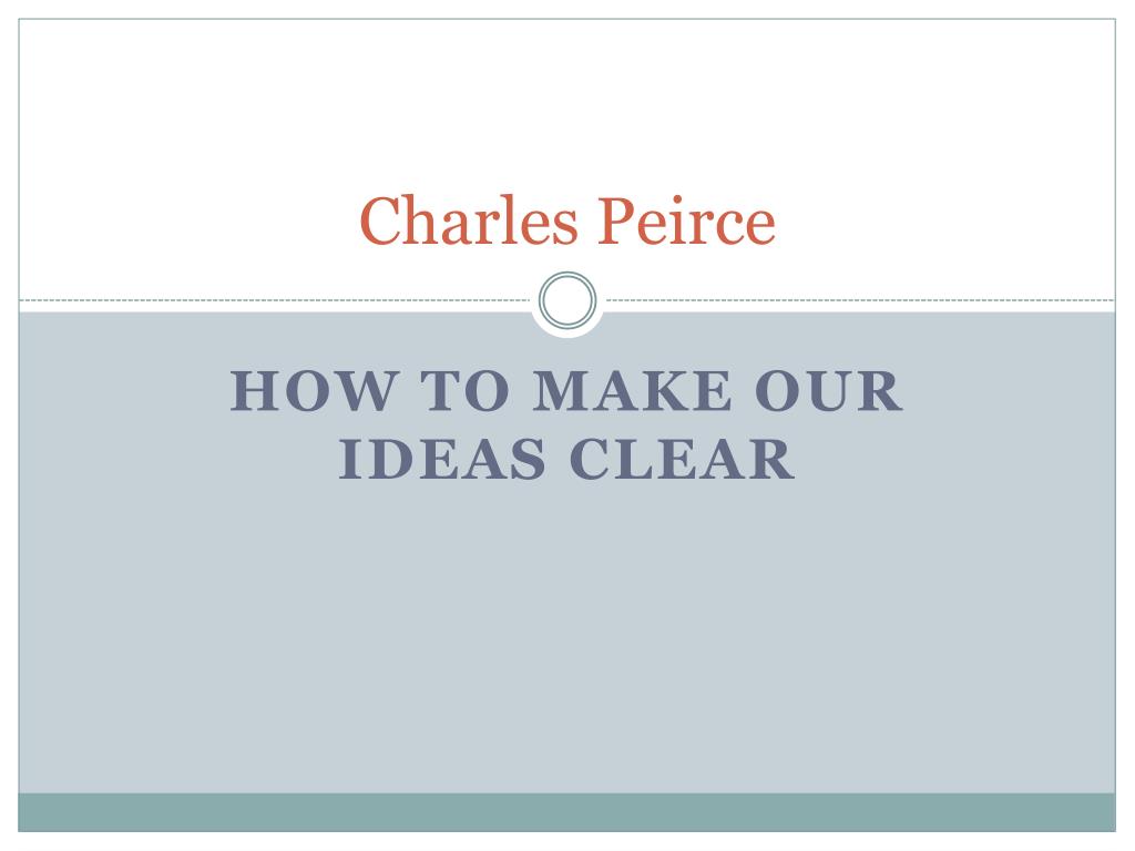 PPT - Charles Peirce PowerPoint Presentation, free download - ID:2063568