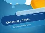PPT - Choosing a Research Topic PowerPoint Presentation, free download ...