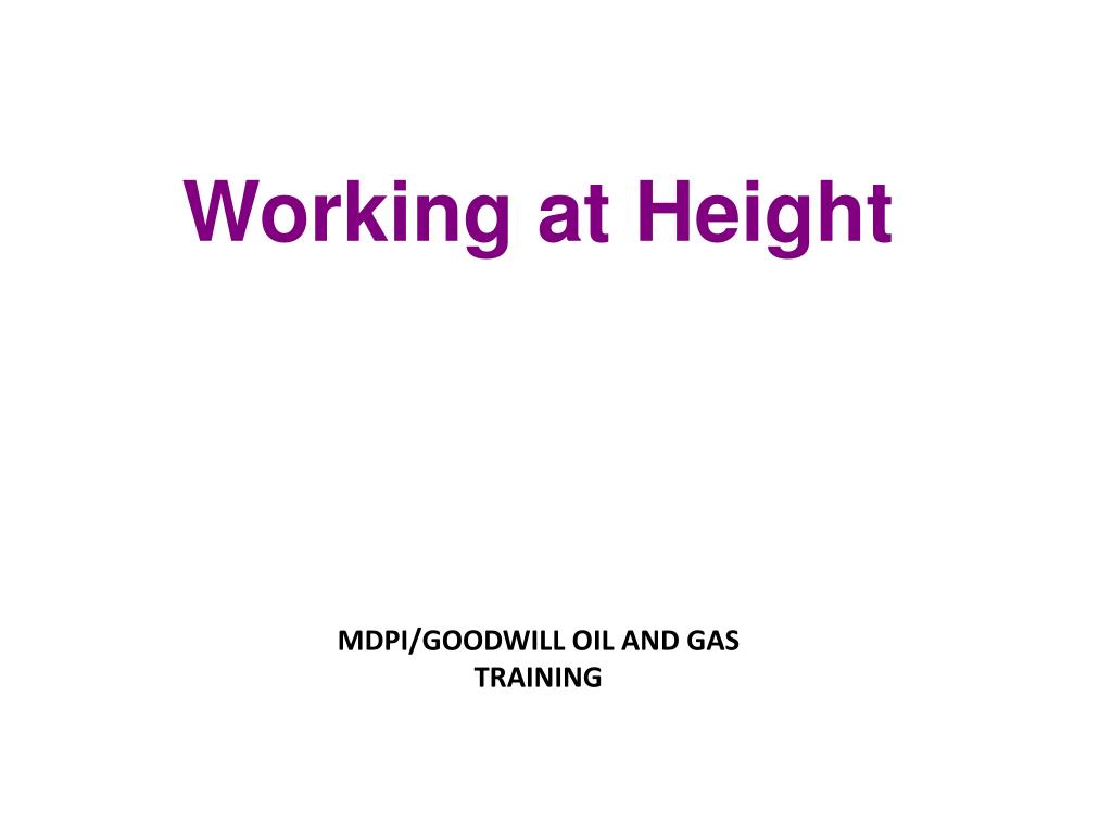 PPT - Working at Height PowerPoint Presentation, free download - ID:2064294