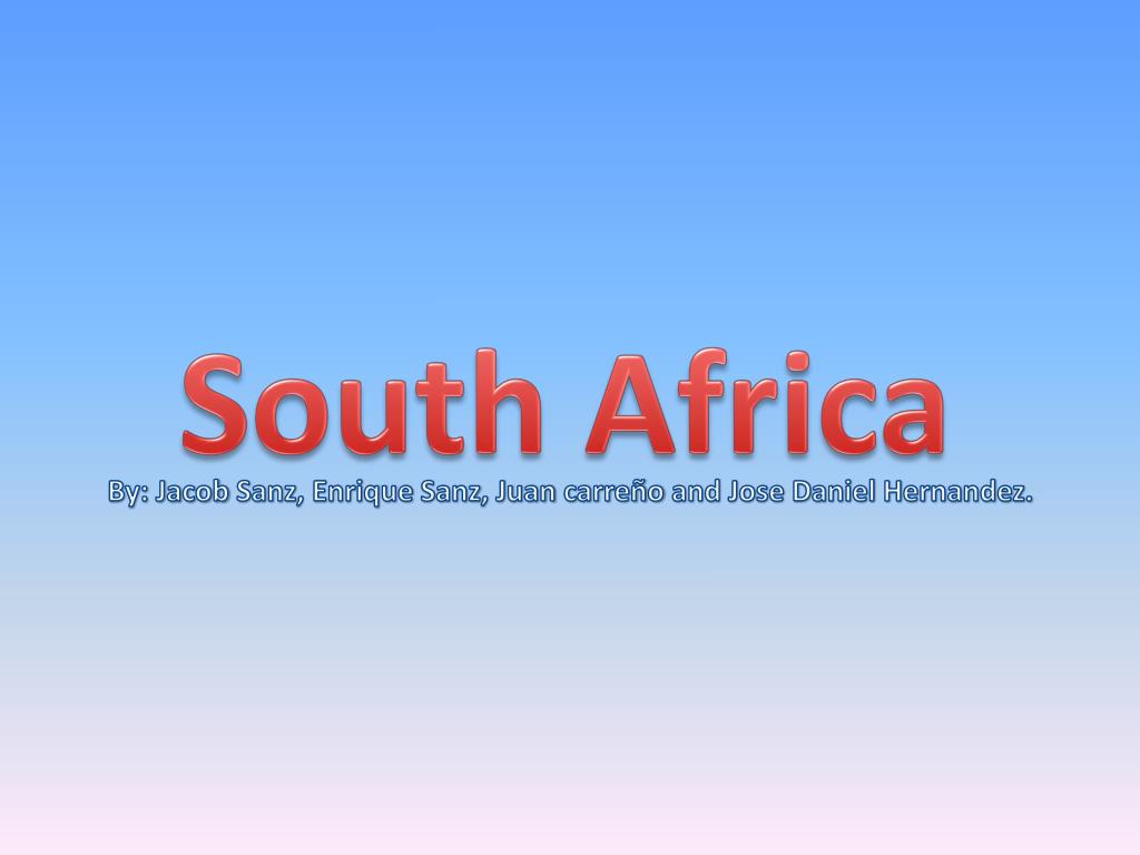 PPT - South Africa PowerPoint Presentation, free download - ID:2064668
