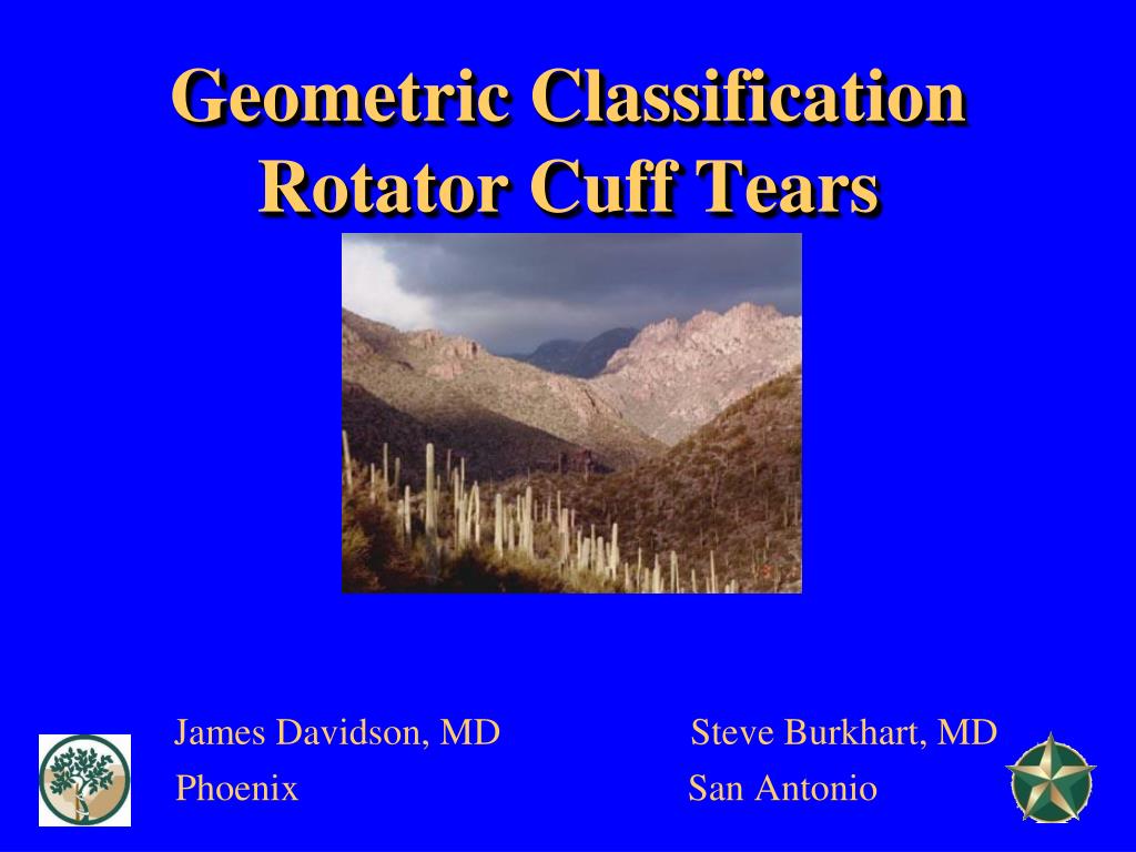 PPT - Geometric Classification Rotator Cuff Tears PowerPoint ...