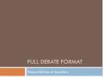 PPT - Debate Format and Instructions PowerPoint Presentation, free ...