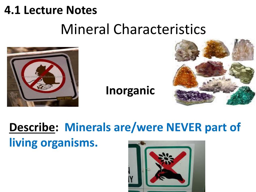 PPT - Mineral Characteristics PowerPoint Presentation, free download ...