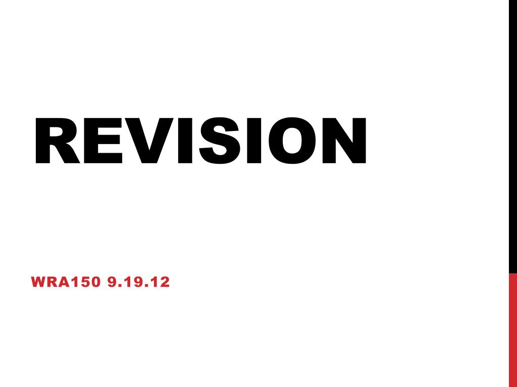 PPT - REVISION PowerPoint Presentation, free download - ID:2071959