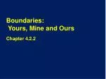 PPT - Boundaries: Yours, Mine and Ours PowerPoint Presentation, free ...