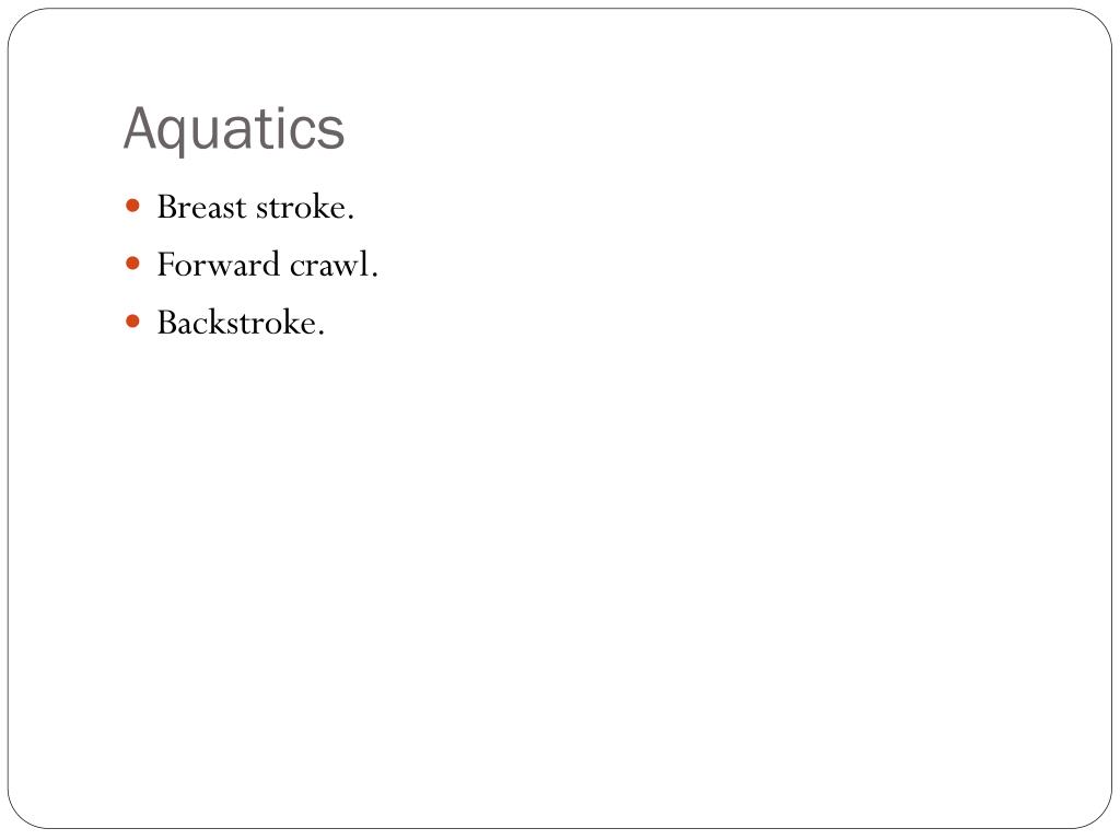PPT - Aquatics PowerPoint Presentation, free download - ID:2074188