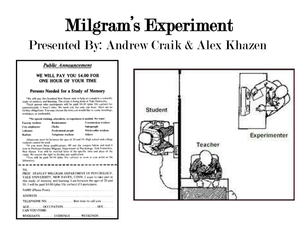 PPT - Milgram’s Experiment PowerPoint Presentation, free download - ID ...