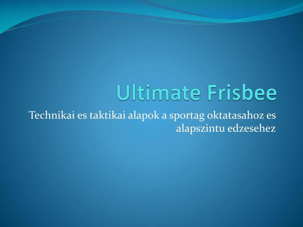 PPT - Ultimate Frisbee PowerPoint Presentation, free download - ID:2075495