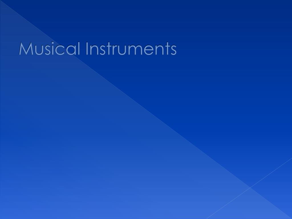 PPT - Musical Instruments PowerPoint Presentation, free download - ID ...