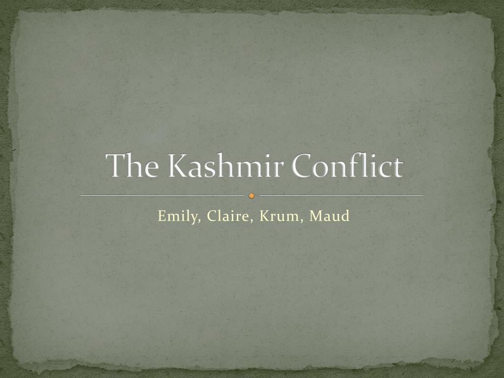 PPT - The Kashmir Conflict PowerPoint Presentation, free download - ID ...