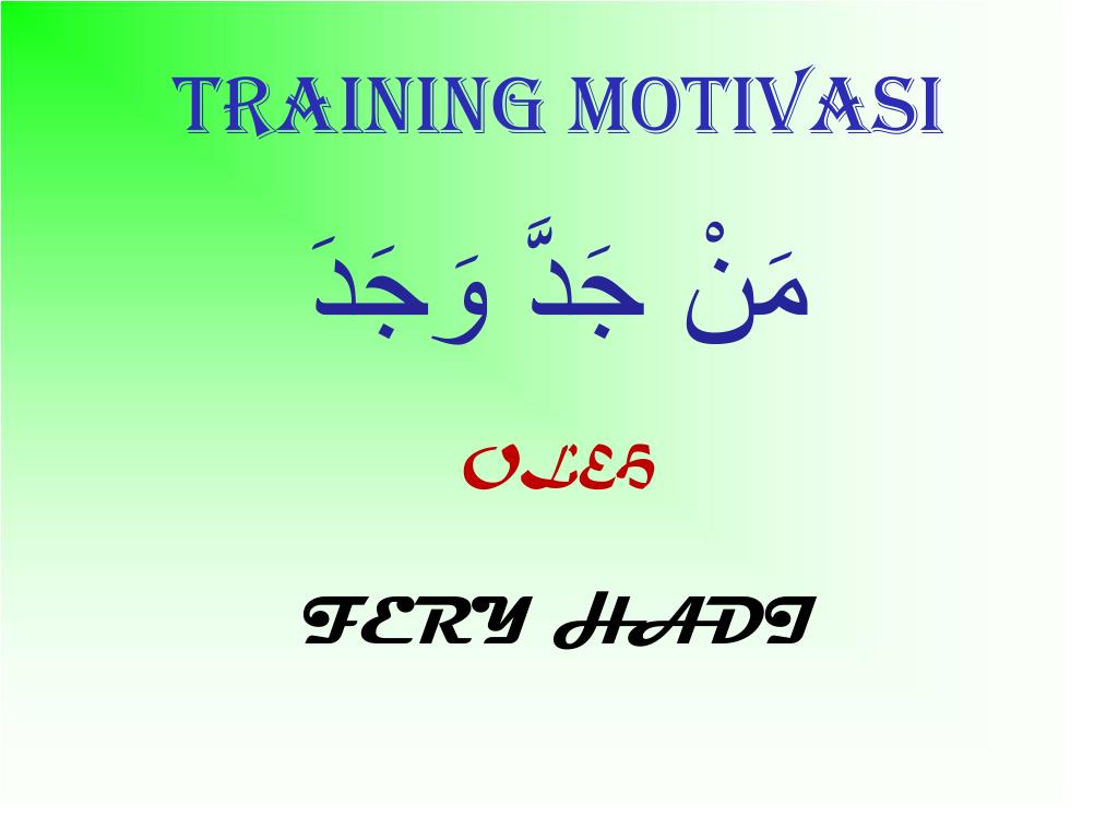 PPT - Training motivasi PowerPoint Presentation, free download - ID:2078873