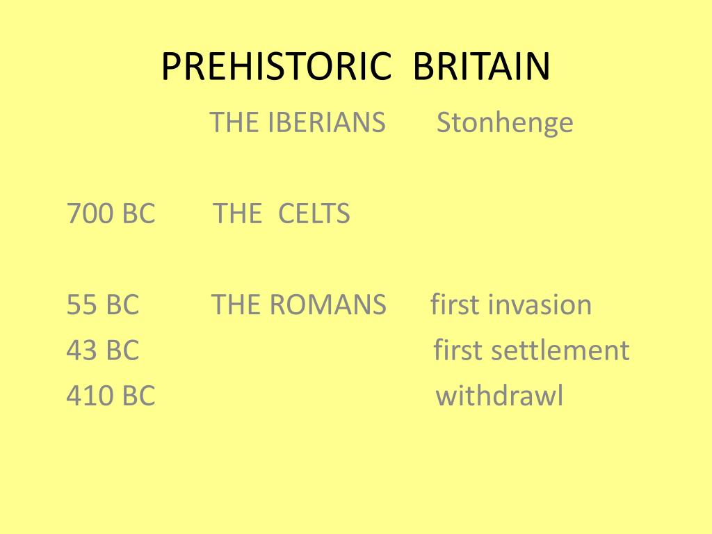 PPT - PREHISTORIC BRITAIN PowerPoint Presentation, free download - ID ...