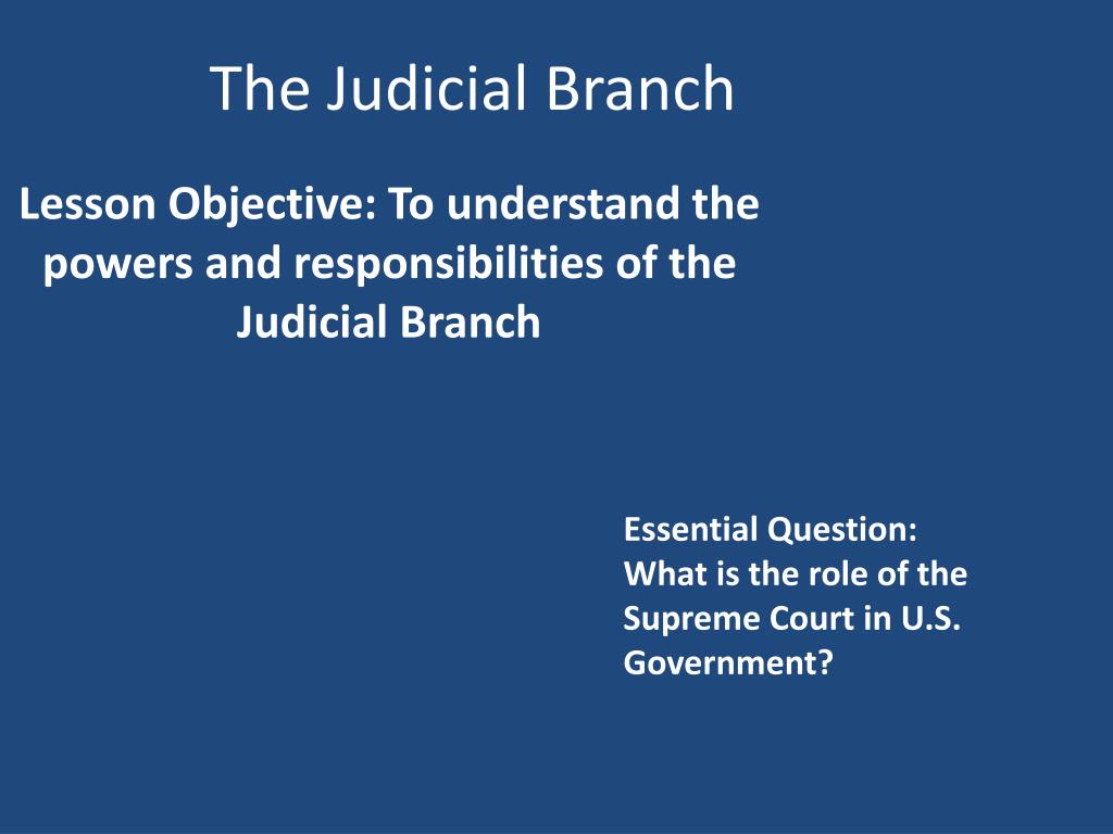 PPT - The Judicial Branch PowerPoint Presentation, free download - ID ...