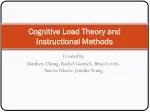 PPT - Cognitive Load Theory PowerPoint Presentation, free download - ID ...