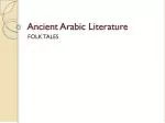 PPT - A brief on Arabic Literature | Literature of Arabia | Modern ...