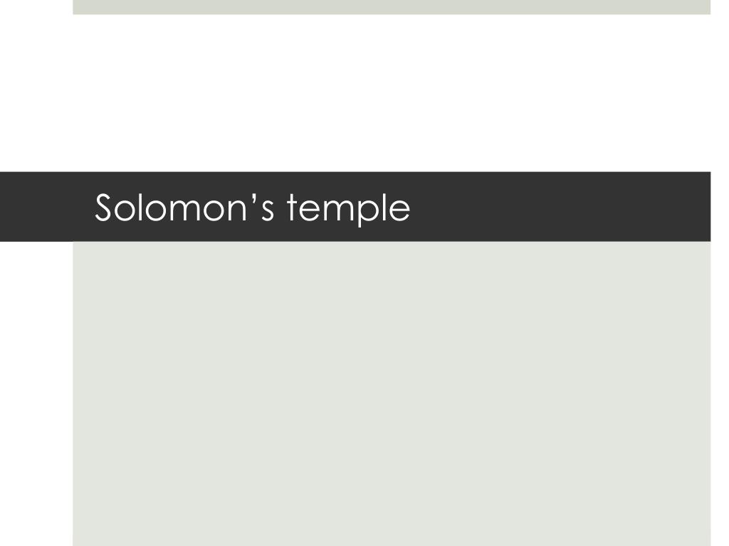 PPT - Solomon’s temple PowerPoint Presentation, free download - ID:2084101