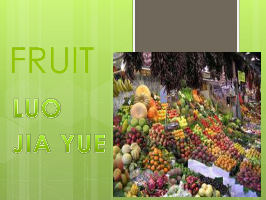 PPT - FRUIT PowerPoint Presentation, free download - ID:2084612
