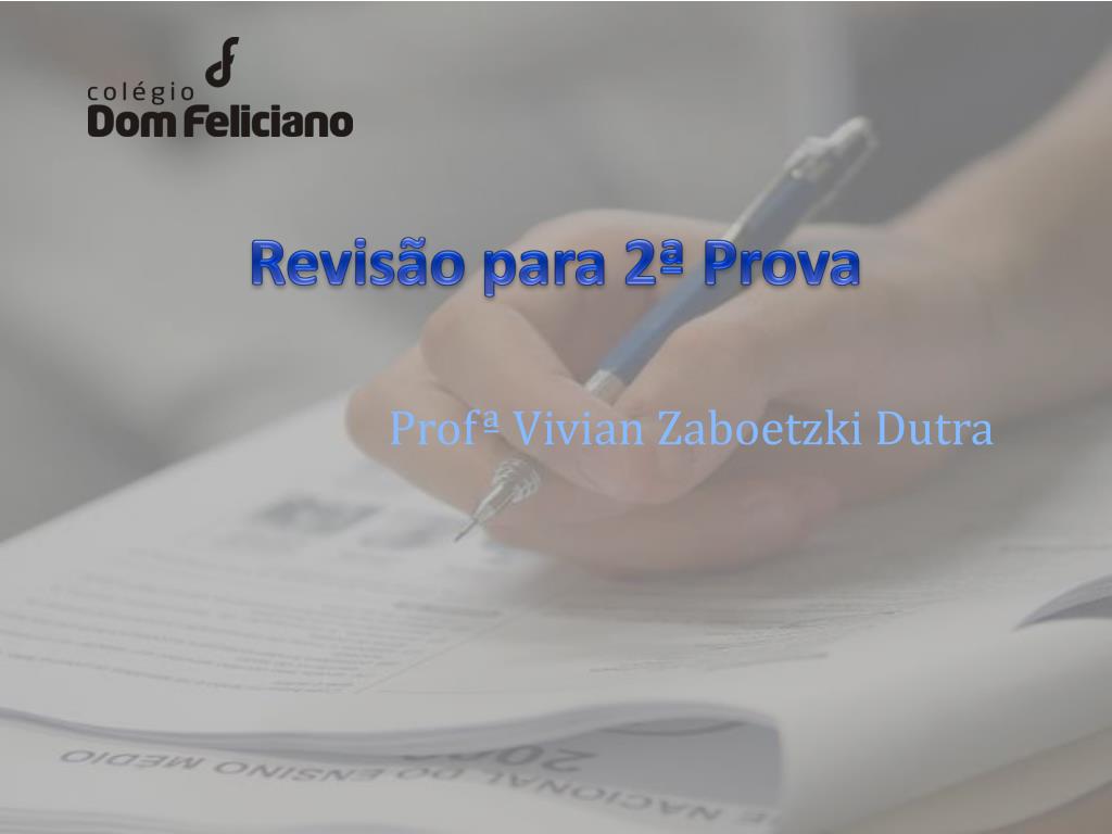 PPT - Revisão para 2ª Prova PowerPoint Presentation, free download - ID:2084745