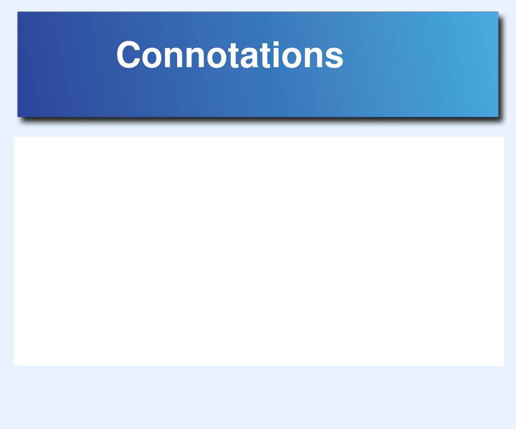 PPT - Connotations PowerPoint Presentation, free download - ID:2085468