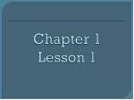 PPT - Chapter 1 Lesson 1 PowerPoint Presentation, free download - ID ...