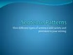 PPT - Sentence Patterns PowerPoint Presentation, free download - ID:5419212