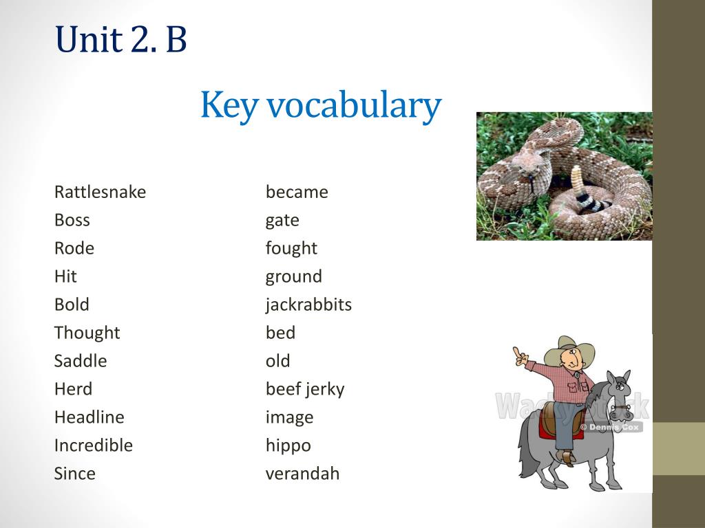 PPT - Rattlesnake became Boss gate Rode fought Hit ground Bold ...