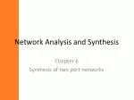 PPT - Network Analysis and Synthesis PowerPoint Presentation, free ...