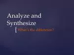 PPT - Synthesize PowerPoint Presentation, free download - ID:3750485