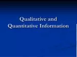 PPT - Qualitative and Quantitative traits PowerPoint Presentation, free ...