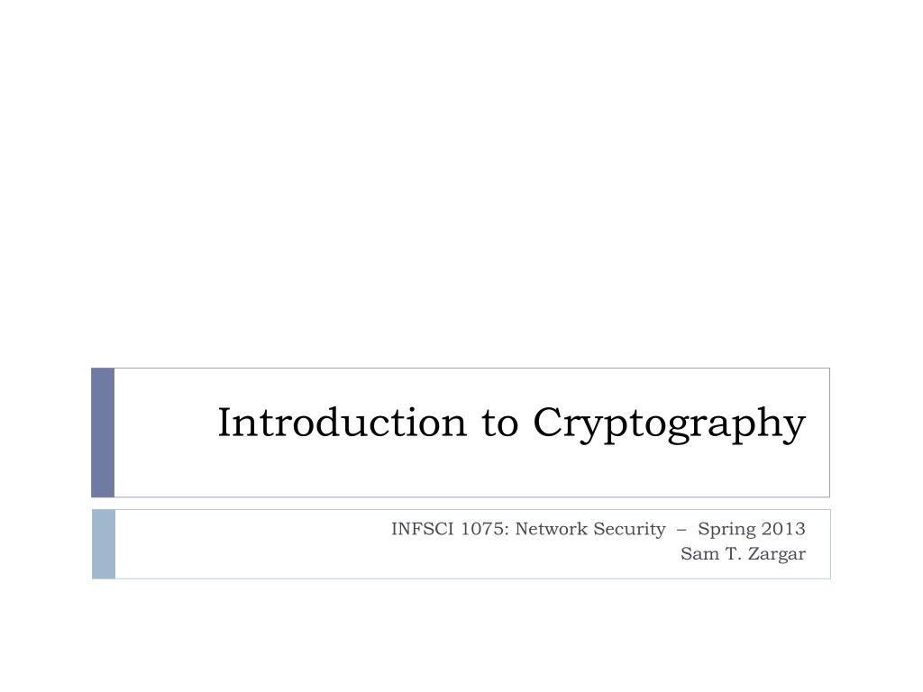 PPT - Introduction to Cryptography PowerPoint Presentation, free ...